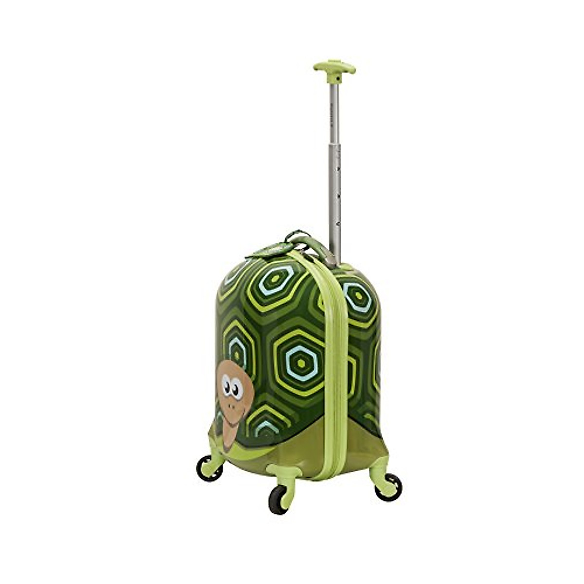 Rockland Jr. Kids' My First Hardside Spinner Luggage, Turtle, Carry-On 19-Inch, Telescoping Handles