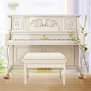 4 Pcs Solid Wood Upright Piano Caster Cups,Furniture Caster Cups,HilerPunk Sofas Beds Chairs Wheel Caster Cups Pads,with Non-Slip & Anti-Noise Felt Pads,for Hardwood Floor Protectors-Natural Wood