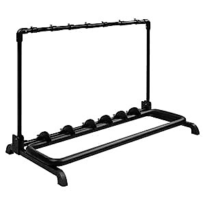 GUITTO Multi Guitar Rack Stand Foldable Universal Display Rack Portable Guitar Holder for Band Stage Bass Acoustic Guitar -7 Holder GGS-11