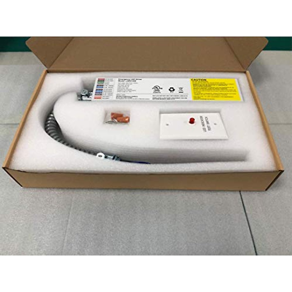 OSTEK 20W LED Light Emergency Backup Battery 150-200VDC, Rechargeable LED Emergency Driver for Dimmable 10-120W LED Lights with External Driver, Emergency Time 90 Min UL Listed.