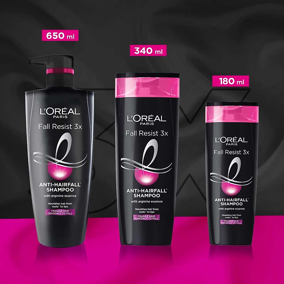 L'Oreal Paris Fall Repair 3x Anti-hair Fall Shampoo, 640ml