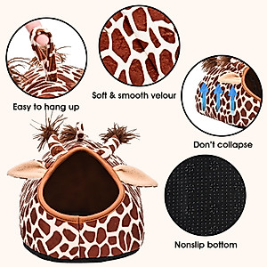 Avont 2 Pack Guinea Pig Bed House Hideout, Small Animal Hideaway Cage Accessories, Washable Warm Sleeping Bed for Dwarf Rabbits Chinchillas Hamsters Hedgehogs Ferrets Bearded Dragons and Rats