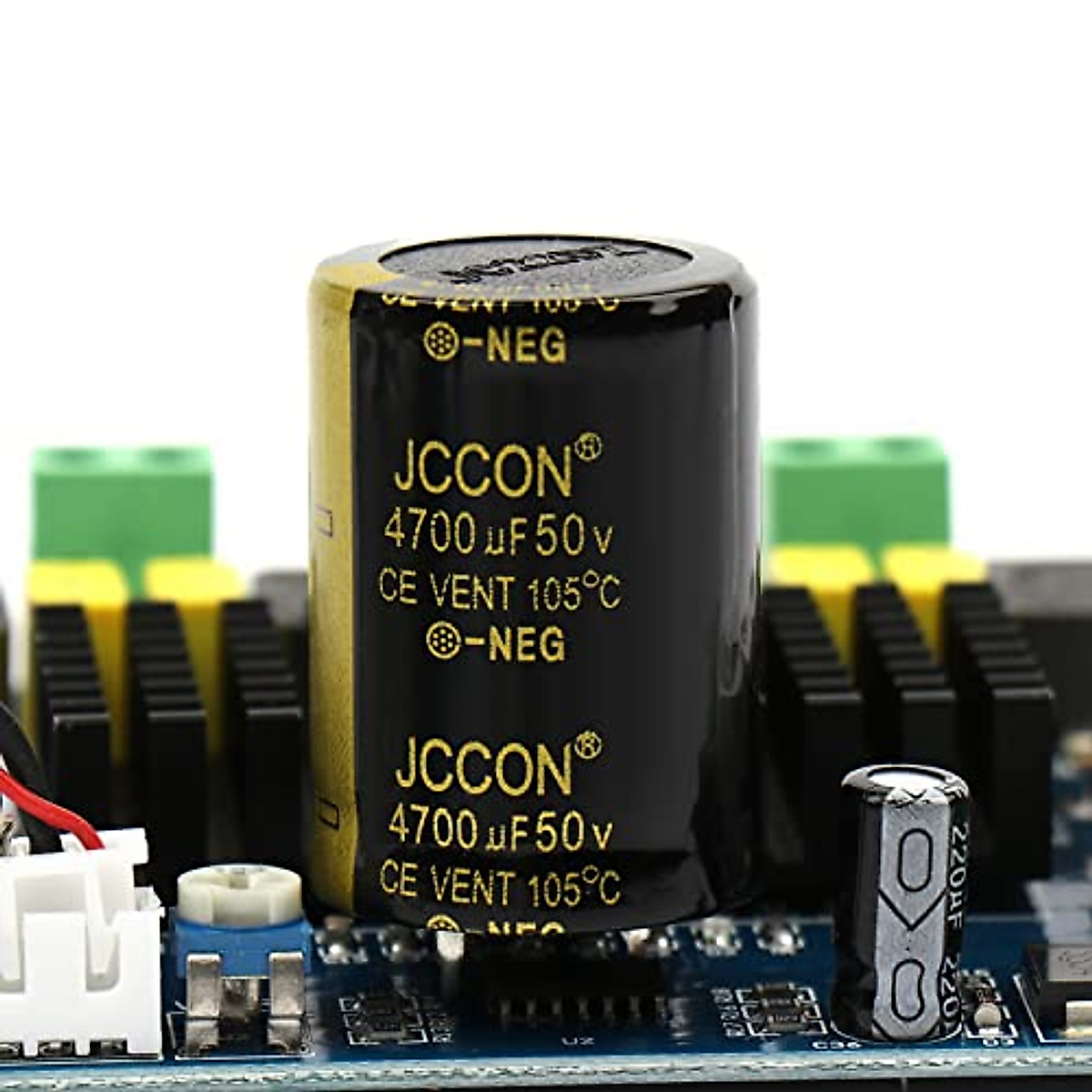 15000uF BEEYUIHF Snap in Electrolytic Capacitor 50V 15000uF, for Audio Amplifier, 15000uF Capacitor, Audio Capacitor, Radial Large Can Type Electrolytic Capacitor, 30 x 50mm 105℃.(Pack of 2)