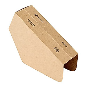 Restaurantware Bio Tek 6 .25 x 2 x 3.75 Inch Single Taco Holder 200 Greaseproof Stand Up Taco Holder - Large Self-Standing Kraft Paper Paper Taco Holder Freezable
