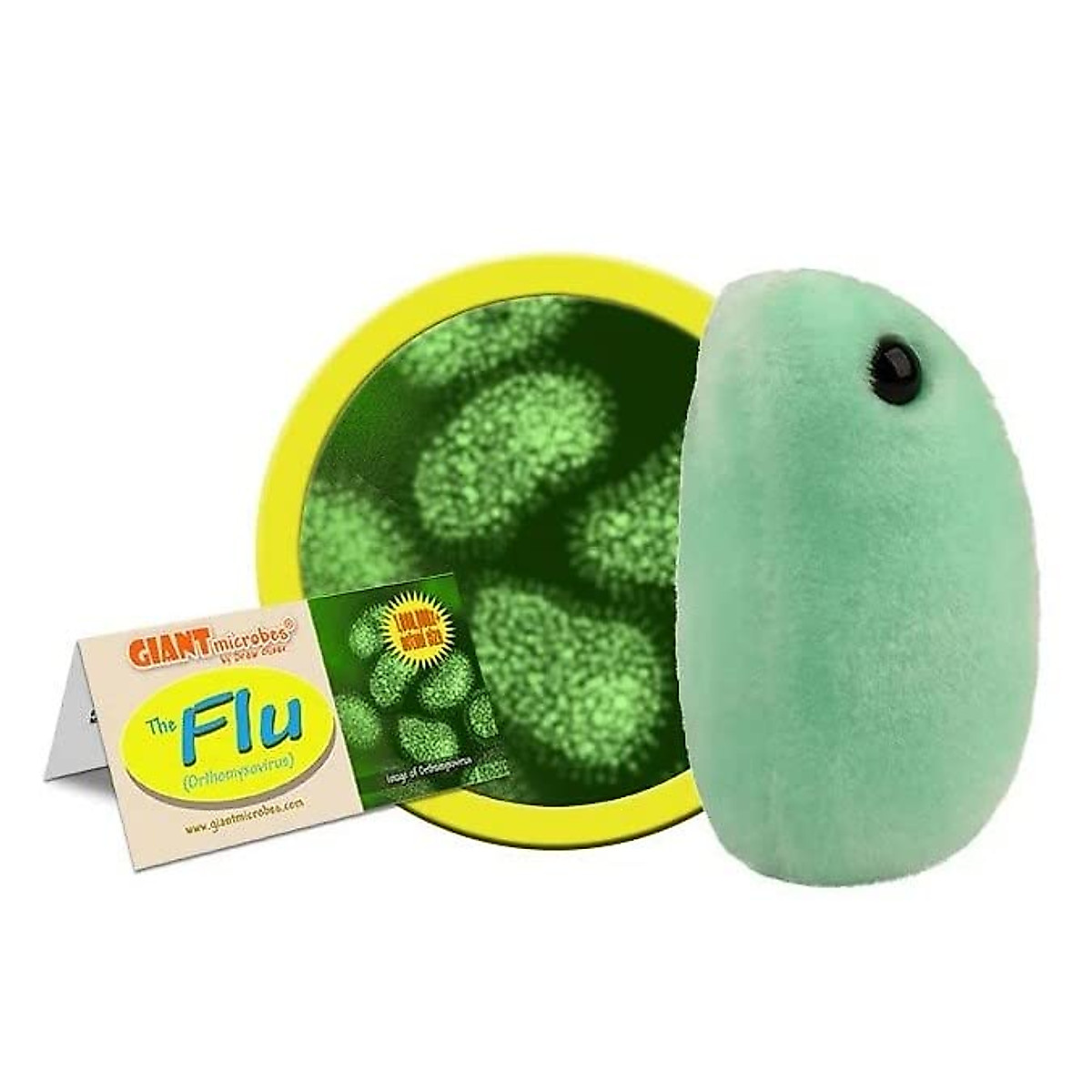 GIANTmicrobes Flu Plush –Learn About Your Respiratory System with This Fun get Well Gift for Friends, Family, Students, Doctors, Nurses and Scientists