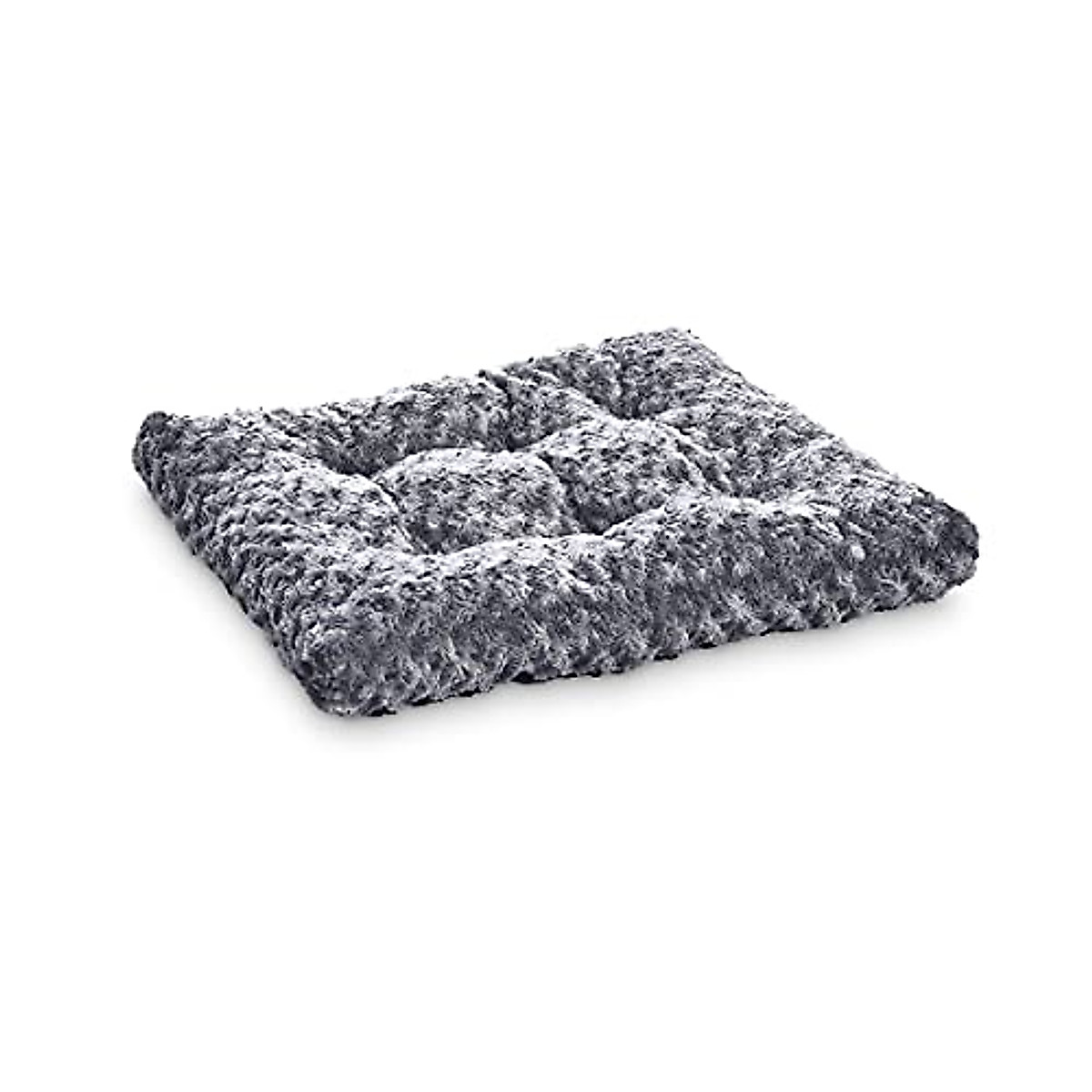 Amazon Basics Plush Pet Bed and Dog Crate Pad, Small, 29 x 21 x 3 Inches, Gray Swirl