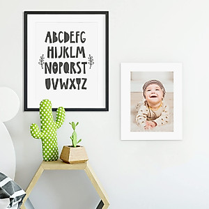 Somime 25 Pack Backing Boards Only - 8x10 Uncut White Mats Matboards, Acid Free Backerboards for Art Prints, Ideal for Photos/Pictures/Prints/Frames/Arts