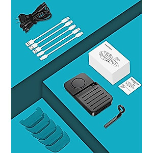 70W Charging Station for Multiple Devices, 5 in 1 Fast Charging Dock with 10W Max Wireless Charger and 4 Ports Charging Dock, 30W USB C PD Fast Charging for iPad, iPhone,Tablets,Kindle