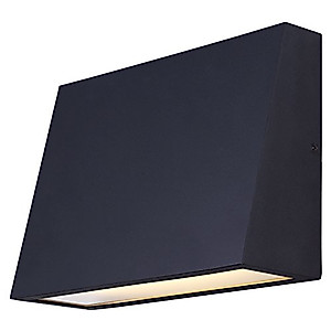 Amazon Brand - Rivet CANARM LTD Kit Integrated LED Outdoor Light Black with Frosted Glass