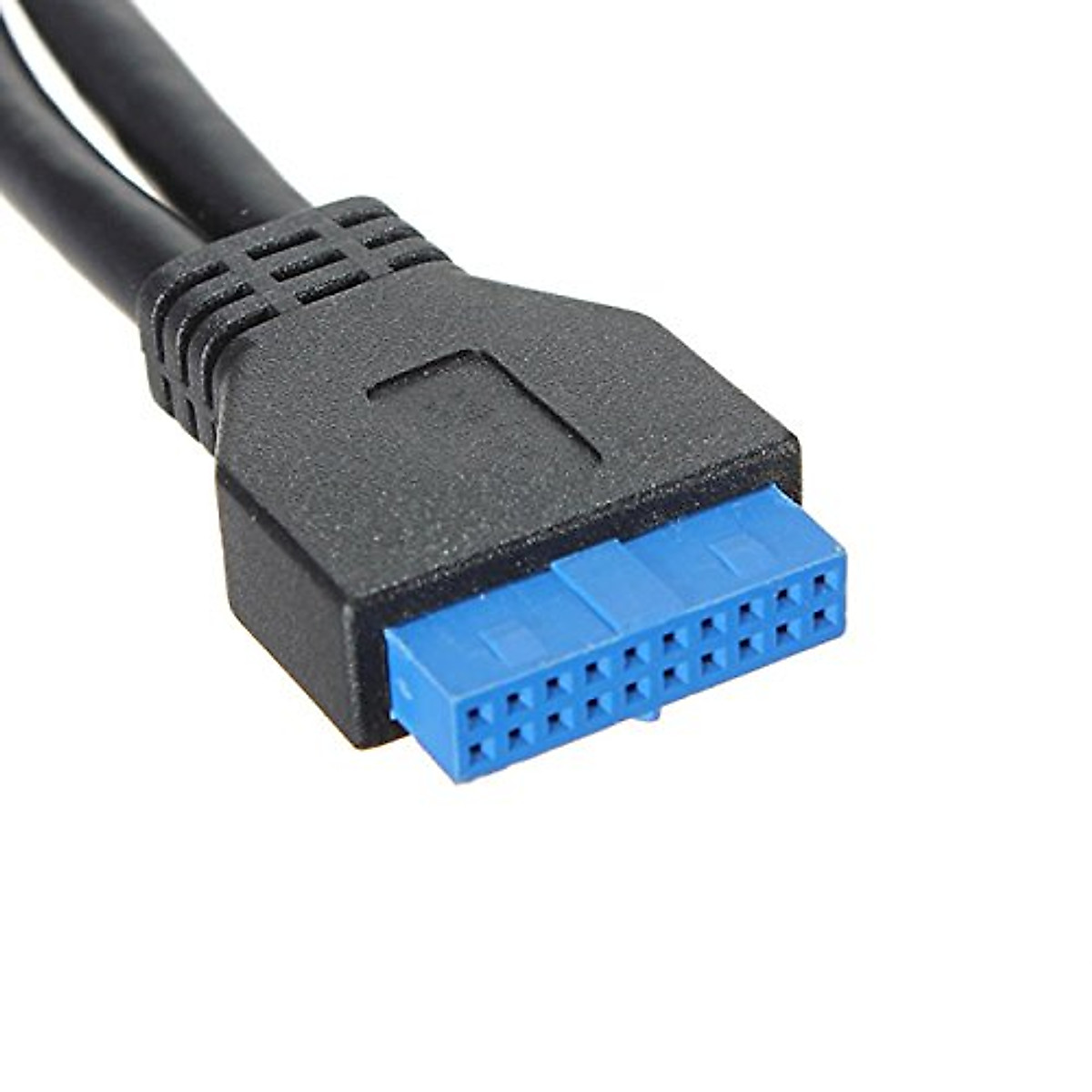 chenyang USB 3.0 Front Panel Header 19/20Pin 1 Male to 2 USB 3.0 Female Y Splitter Mainboard Header Port Extension Cable Adapter 20CM