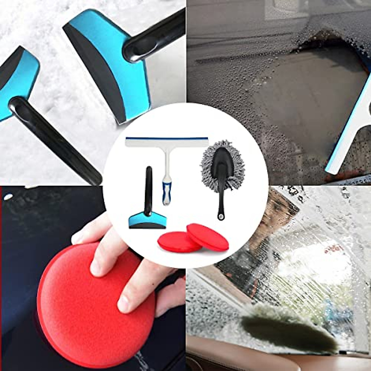 Exiron 22 Pcs Car Cleaning Tools Kit with Car Detailing Brush Wash Set,Auto Detailing Drill Brush Set for Cleaning Wheels, Dashboard, Door Handles, Leather, Signs, Air Vents, Rims,Tires