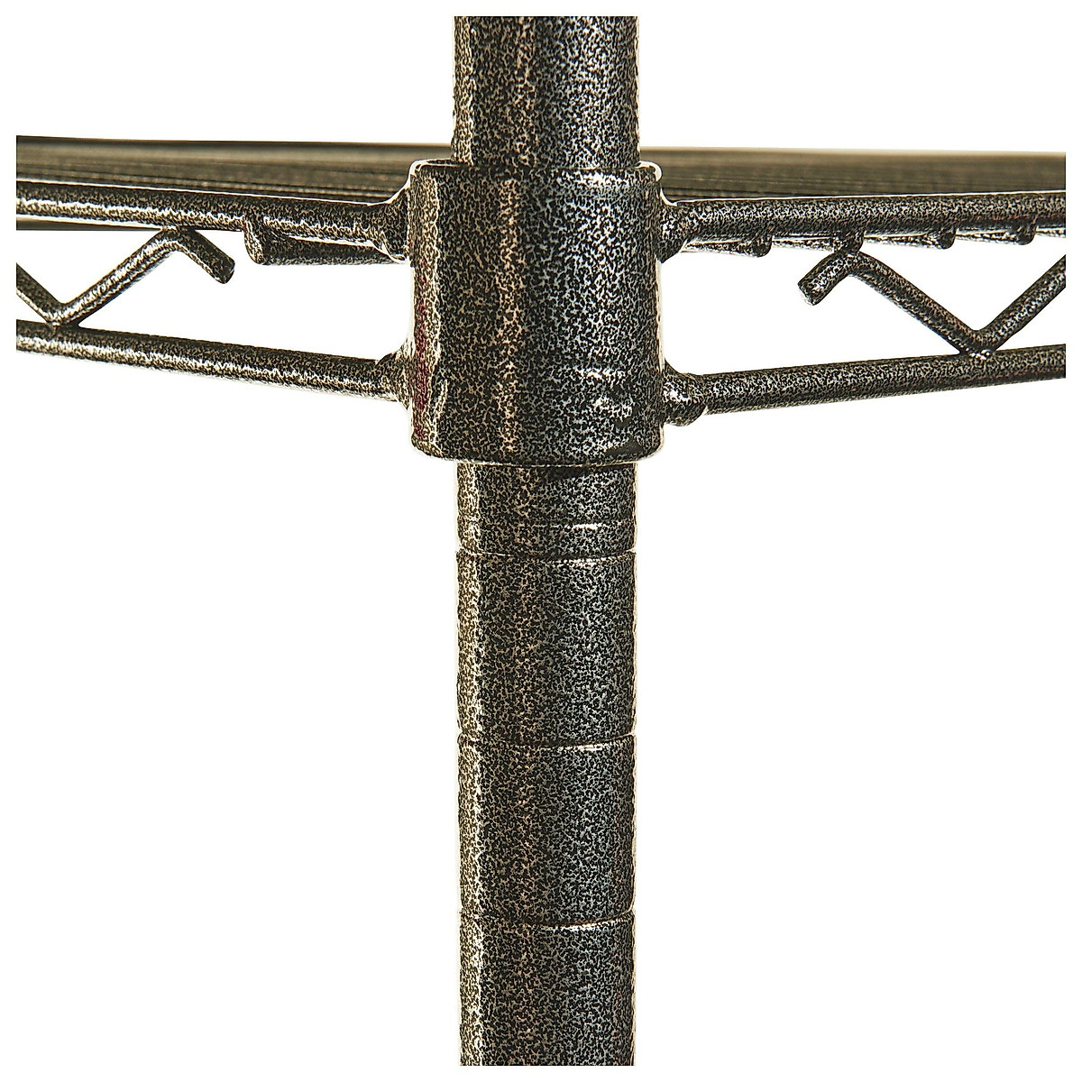 Alera ALESW503624BA Wire Shelving Starter Kit, Four-Shelf, 36w x 24d x 72h, Black Anthracite