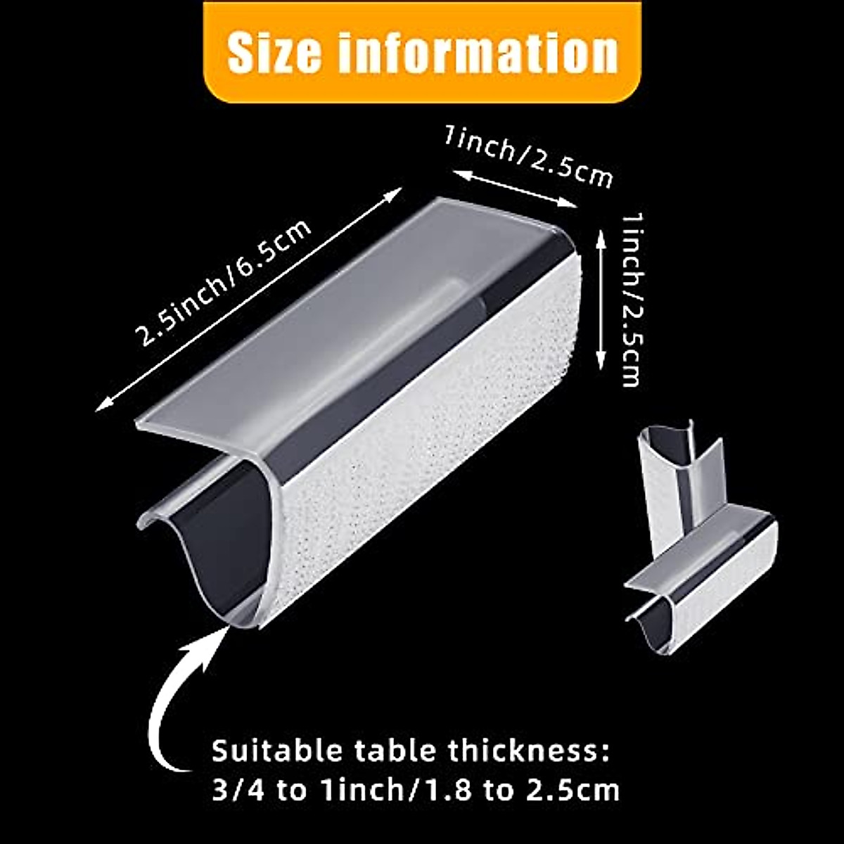 Table Skirting Clips Table Skirt Clips Table Cover Tablecloth Clips Clear Tablecloth Clips Clear Table Edge Clips for Indoor Outdoor Events Wedding Meeting Party Picnic Banquet (12 Pieces)