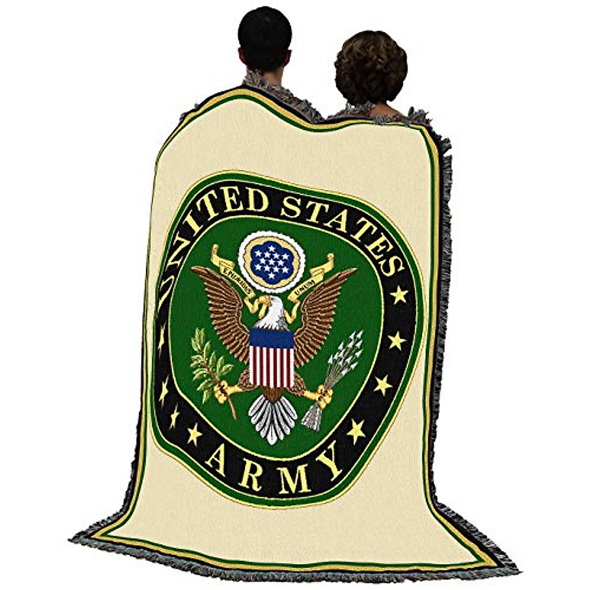 Pure Country Weavers US Army -Military Service Mark Seal Blanket Eagle - Gift Military Tapestry Throw Woven from Cotton - Made in The USA (72x54)