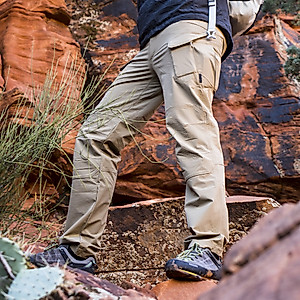 Helikon-Tex OTP Outdoor Tactical Pants - Water Resistant Ripstop Mens Cargo Pants - Outback Line - Lightweight, Hiking, Law Enforcement, Work Pants, Shadow Grey VersaStretch Lite Waist 42 Length 30