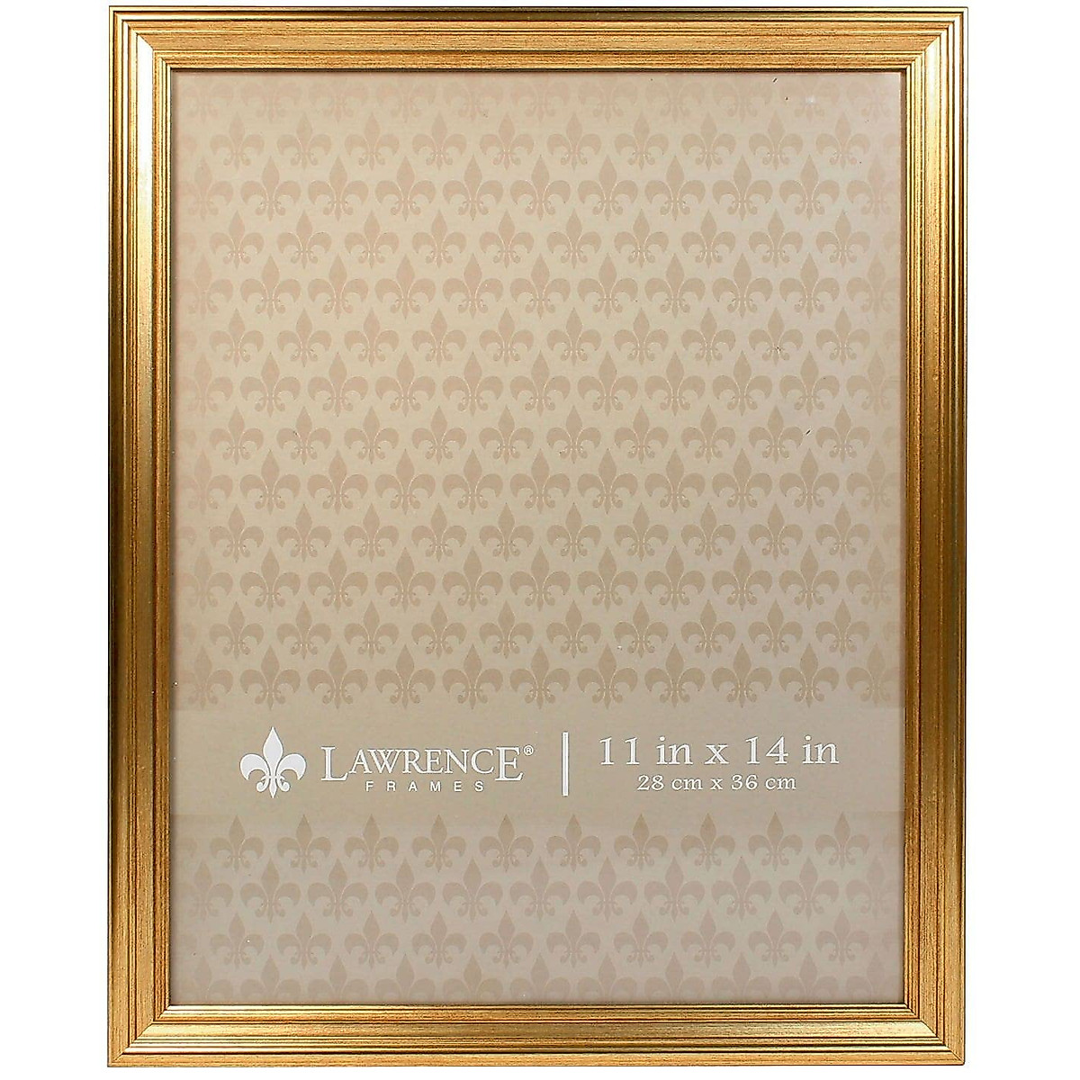 Lawrence Frames 536211 11x14 Sutter Burnished Gold Picture Frame