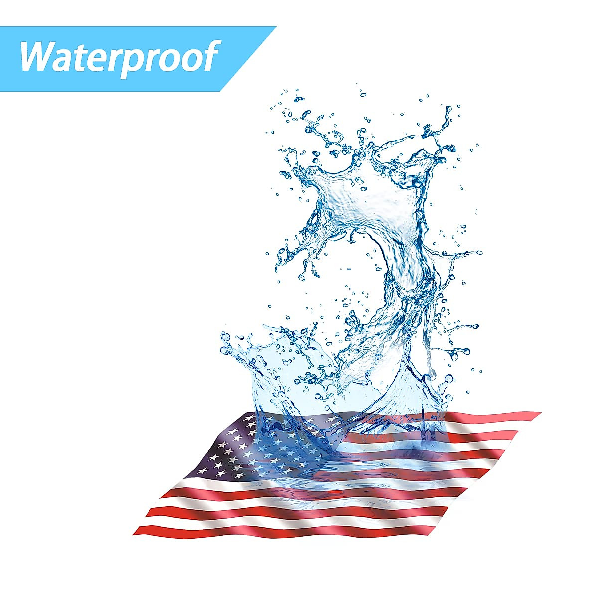 3PCS Reflective American US Flag Decal for Car, 5''×3'' Vinyl Thin Blue Line USA Patriotic Stripe Stickers, Car Trucks Decor for Window Bumper, Police, Law Enforcement Officers (Red/F)