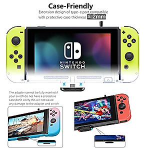 Bluetooth Adapter for Nintendo Switch/Lite, BT 5.0 Wireless Audio Transmitter with Low Latency USB C to A Converter for Bluetooth Headphone Speakers on PS4 PS5 PC Laptop Airpods White (White) (Black)