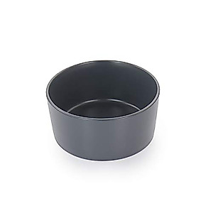 Elama Luxmatte Contemporary Dinnerware Set, 20 Piece, Dark Grey