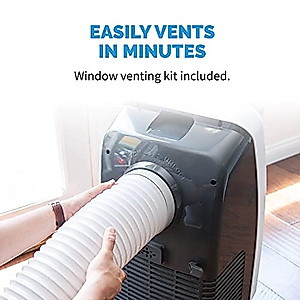 Newair Portable Air Conditioner & Dehumidifier | 8,000 BTU | Compact White Portable AC | Portable Fan With 3 Cooling Modes Window Air Conditioner | Small A/C Swamp Cooler With Remote