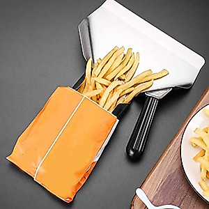 Stainless Steel French Fried Bag Spoon Piece With Flexible Handle, Portable Popcorn Bag Instant Spoon