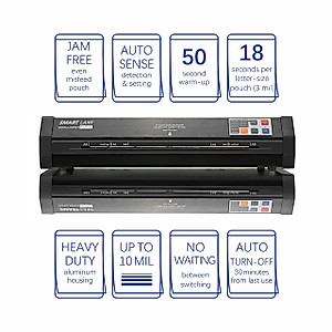 SINCHI Auto Sense, 3-10 mil, 13-inch Laminating Machine for Business/ Office/ School, 50-Second Warm-up Never-Jam Heavy Duty Thermal Laminator Machine 11x17, for foils as Well