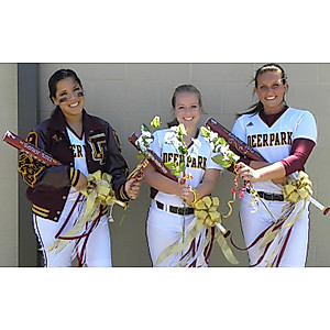 Softball Rose with Graduation Year - Handmade with Authentic Premium Softball Covers - Original Sports Roses Design