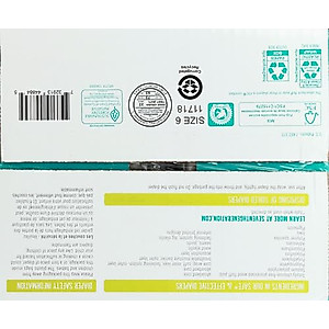 Seventh Generation Baby Diapers, Size 6, 46 Count, Super Pack, for Sensitive Skin