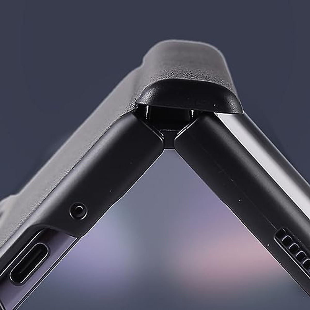 HAZARA Case for Samsung Galaxy Z Fold 5, Genuine Cowhide Leather Cover Folding Stand Magnetic Hinge Protection Case,Green