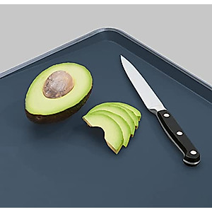 Joseph Joseph 981001 Cut&Carve Plus Plus Chopping Board, Large, Sky