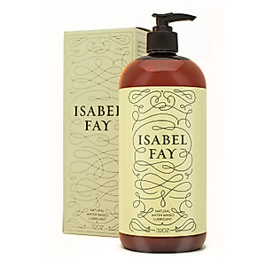 Isabel Fay Natural Water Based Personal Lubricant for Sensitive Skin, NO Parabens, NO Glycerin, 32 oz