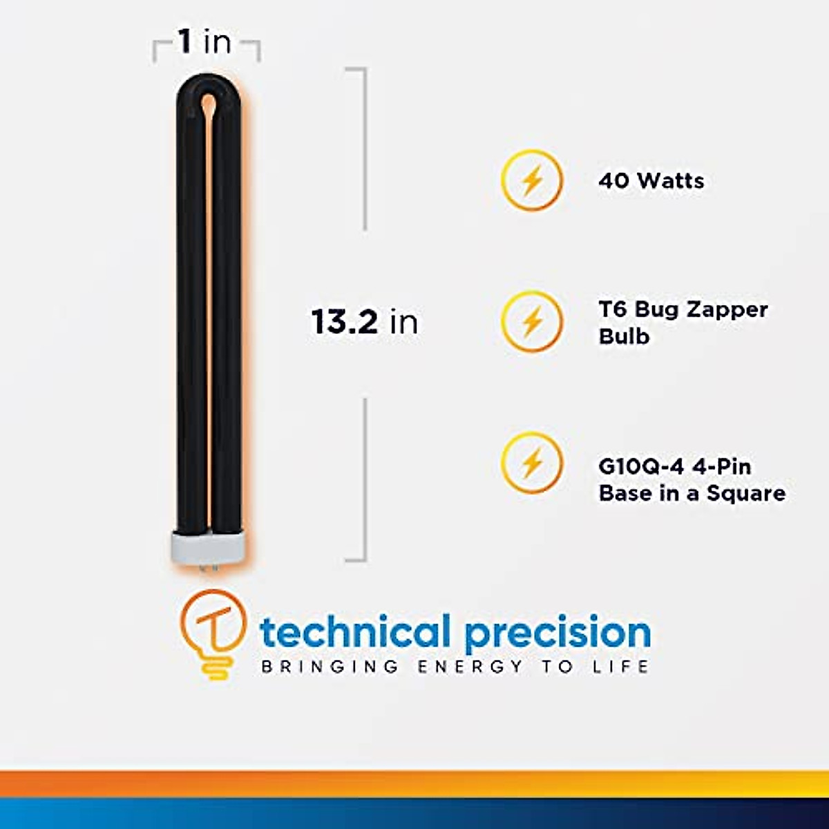 Technical Precision Replacement for Black Flag BB-40BLK Light Bulb