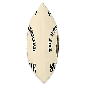 Funny Soft Coated Wheaten Terrier Dog Owner Gifts Move Over The Wheaten Terrier Sits Here Funny Dog Quote Throw Pillow, 18x18, Multicolor