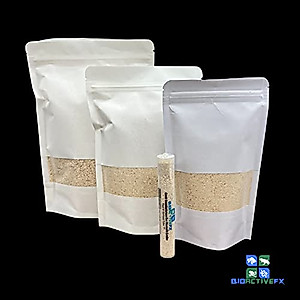 BioactiveFX Crab Exoskeleton Hermit Crab Food Bulk Bags - Protein, Chitin, Calcium - Pour N’ Go Food Tube ™ - Hermit Crab Chitin Treat (7.5 Oz Net Weight, Small Bag)