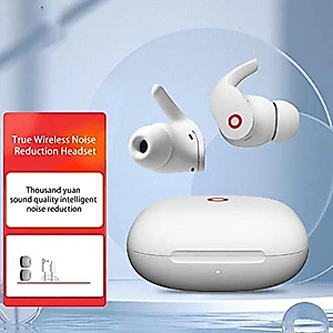 MEGCCR Bluetooth 5.2 High-Fidelity Wireless Earbuds Noise-Cancelling Binaural Stereo Surround Sound HD Sound Quality Touch-Controlled Immersive Premium Audio Earbuds for Sports/Office Use (White)