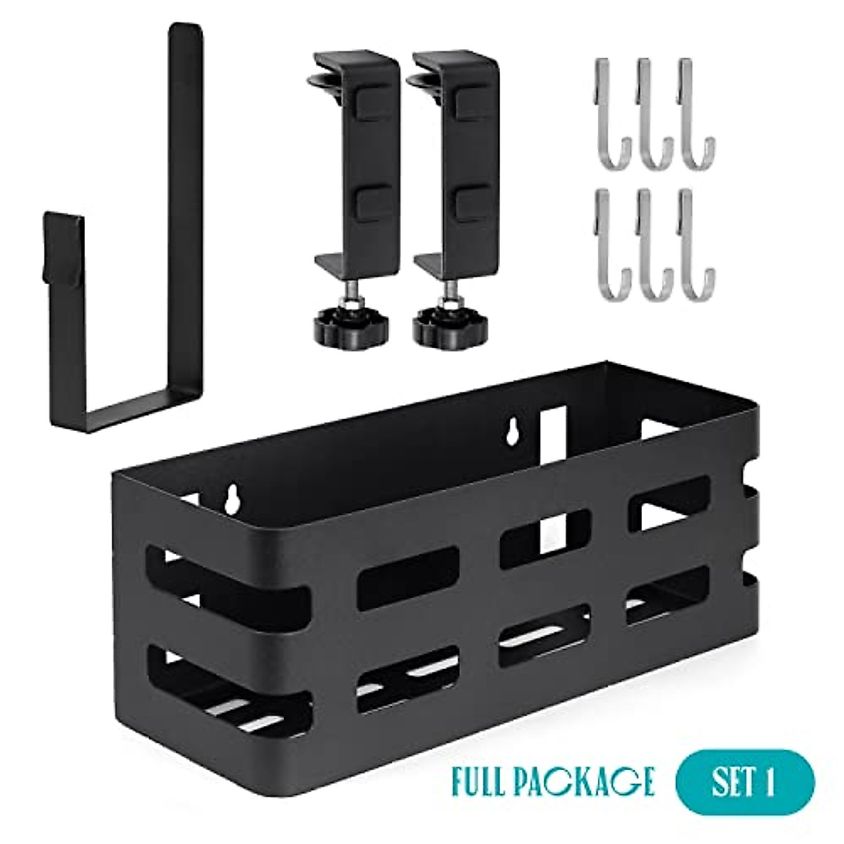 WIMART Blackstone Griddle Caddy, Storage Box Space Saving BBQ Accessories for 28"/36" Blackstone Griddle/Prep Cart, Outdoor Grill Storage Basket Griddle Caddy (Black - 1 Pcs/Set)