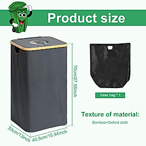 LCZNXJJY Recycling Bin for Kitchen, 110l Recycle Bin w Lid & Reusable Inner Bag Kitchen Recycling Bin Items Collection Container for Indoor Home Bottle Can Glass Waste Plastic Stickers (Grey)