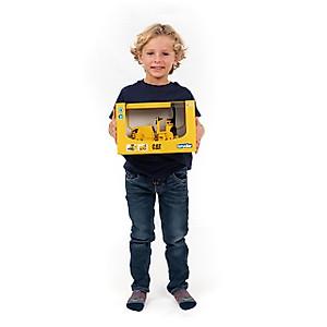 Bruder Toys - Construction Realistic CAT Asphalt Drum Compactor Vehicle with Articulated Steering - Ages 3+