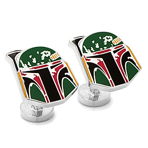 Star Wars Boba Fett Distressed Helmet Cufflinks