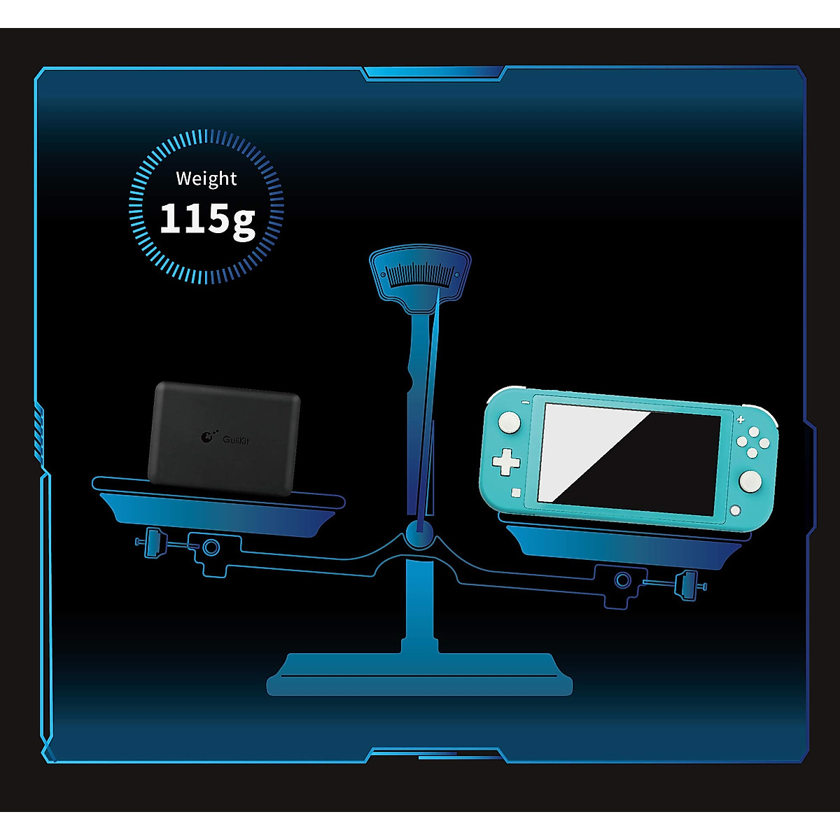 Power Bank for Switch Lite,5000mAh Rechargeable Extended Portable Battery Charger, Compact Travel Backup Power Pack for Switch Lite