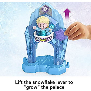Disney Frozen Toddler Toys Little People Snowflake Village Playset With Anna Elsa & Olaf Figures For Ages 18+ Months