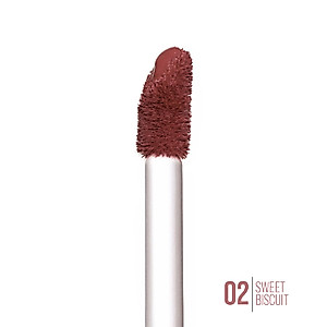 aden Tattoo Matte Lipstick - 7ML - Highly Pigmented - Provides Non-Shinny, Non Smudging and Velvety Finish – Water Proof Made in Italy (02 Sweet Biscuit)