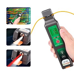 New Optical Fiber Identifier Komshine KFI-40 Fiber Detector with 10mw VFL Function, LED Display