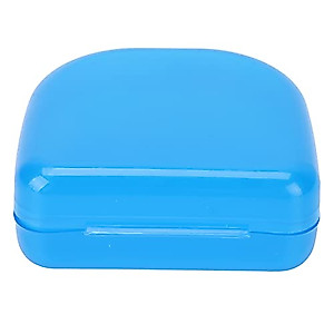 Denture Case, Compact Portable Dustproof Denture Storage Box 4pcs Plastic Mellow Firm Sturdy for Dental Clinic for Home Travel for Men Women