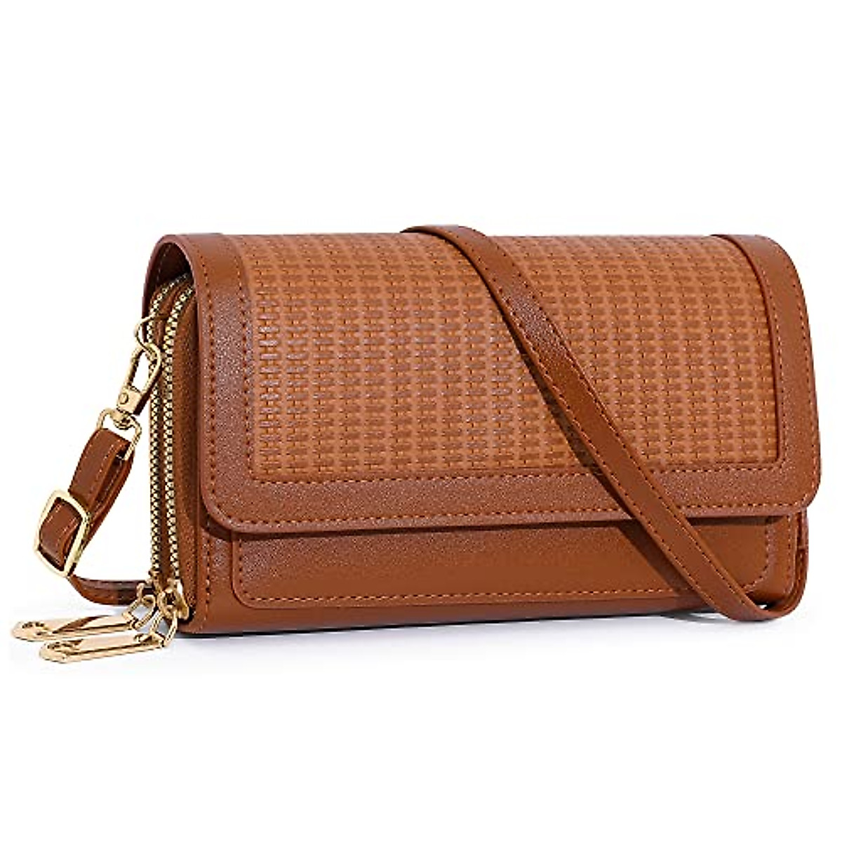 Badiya Small Crossbody Bags for Women Cell Phone Purse Wallet Shoulder Handbag with Credit Card Slots