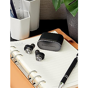 Bowers & Wilkins Pi7 S2 In-Ear True Wireless Earphones, Dual Hybrid Drivers, Qualcomm aptX Technology, Active Noise Cancellation, Works with Bowers and Wilkins App, Satin Black (2023 Model)