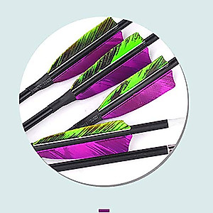 ACCMOS 500 Spine Arrow 25 Inch Arrow Target Practice Arrow Hunting Arrow Carbon Arrows Compound Bow Recurve Bow Adult Youth Archery Indoor Outdoor Shooting Field Tip