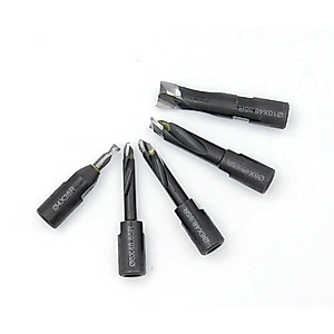 Hopson Tools Solid Carbide Bit for Domino Jointing Machines Cutter Set Includes 5 Solid Carbide Bits with Diameters of 4mm,5mm,6mm,8mm and 10mm, 5Pcs