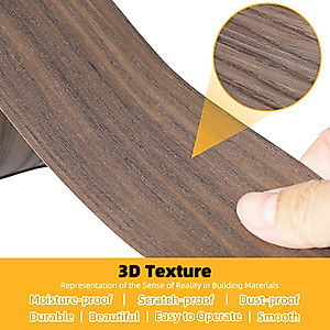 GSCIT Club Wood Grain Repair Tape, 2.4 inch X 15ft Self Adhesive Walnut Grain Repair Patch for Tables, Chairs, Baseboards, Doors, Windows, Floors, Handicraft DIY.