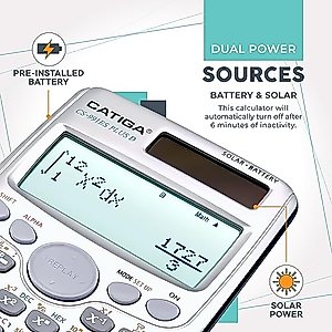 Scientific Calculator for Math, Engineering and Science Courses, for Students of High School Through College, Basic and Advanced Functions, 991